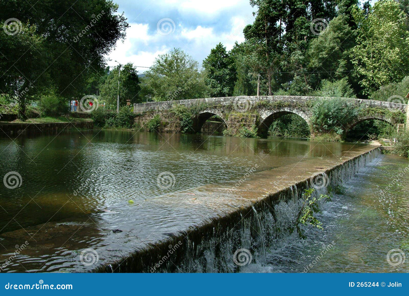 Roman bridge stock photo. Image of nature, buildings, cascade - 265244