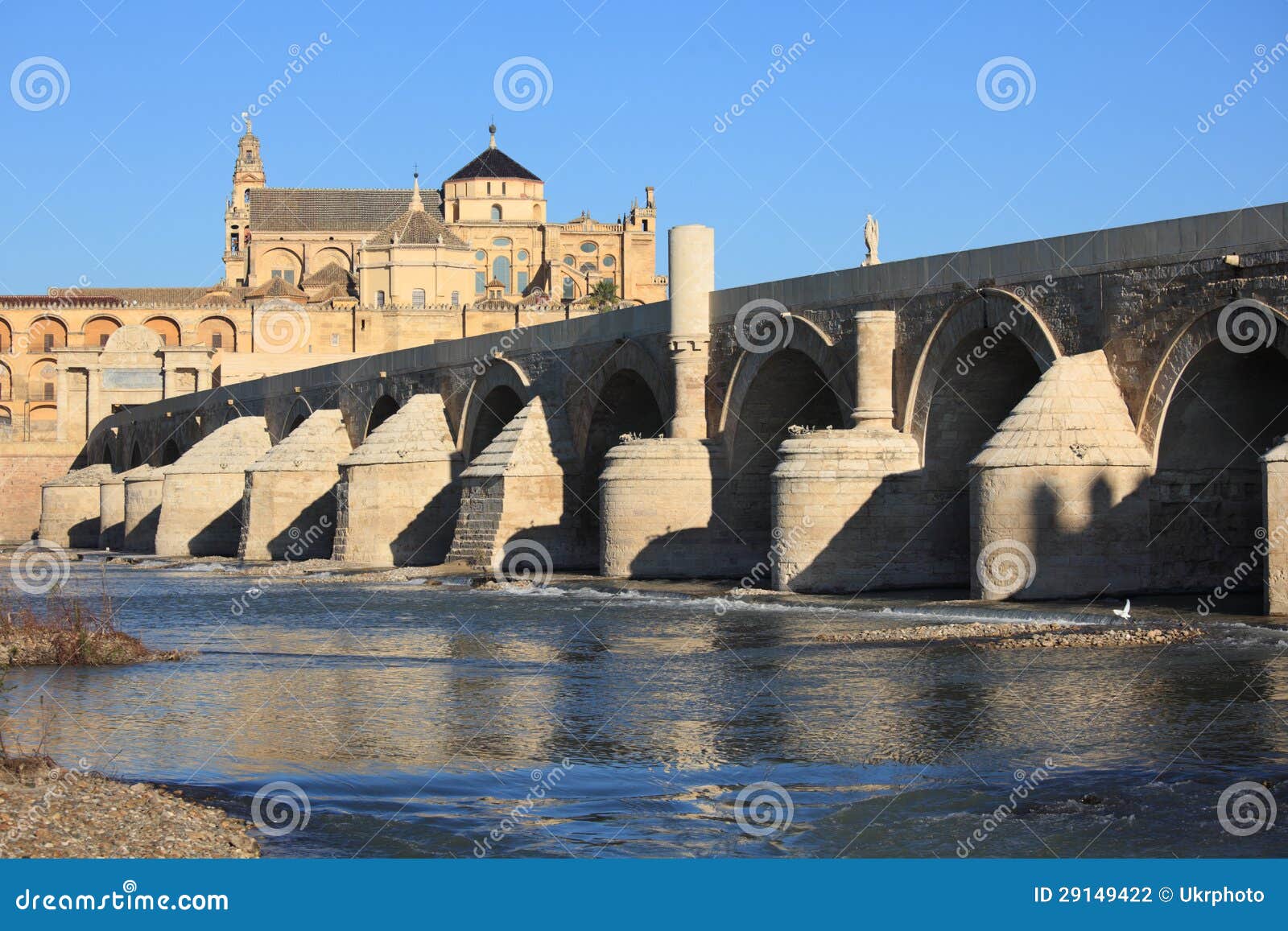 Roman bridge in Spain stock photo. Image of destination - 29149422