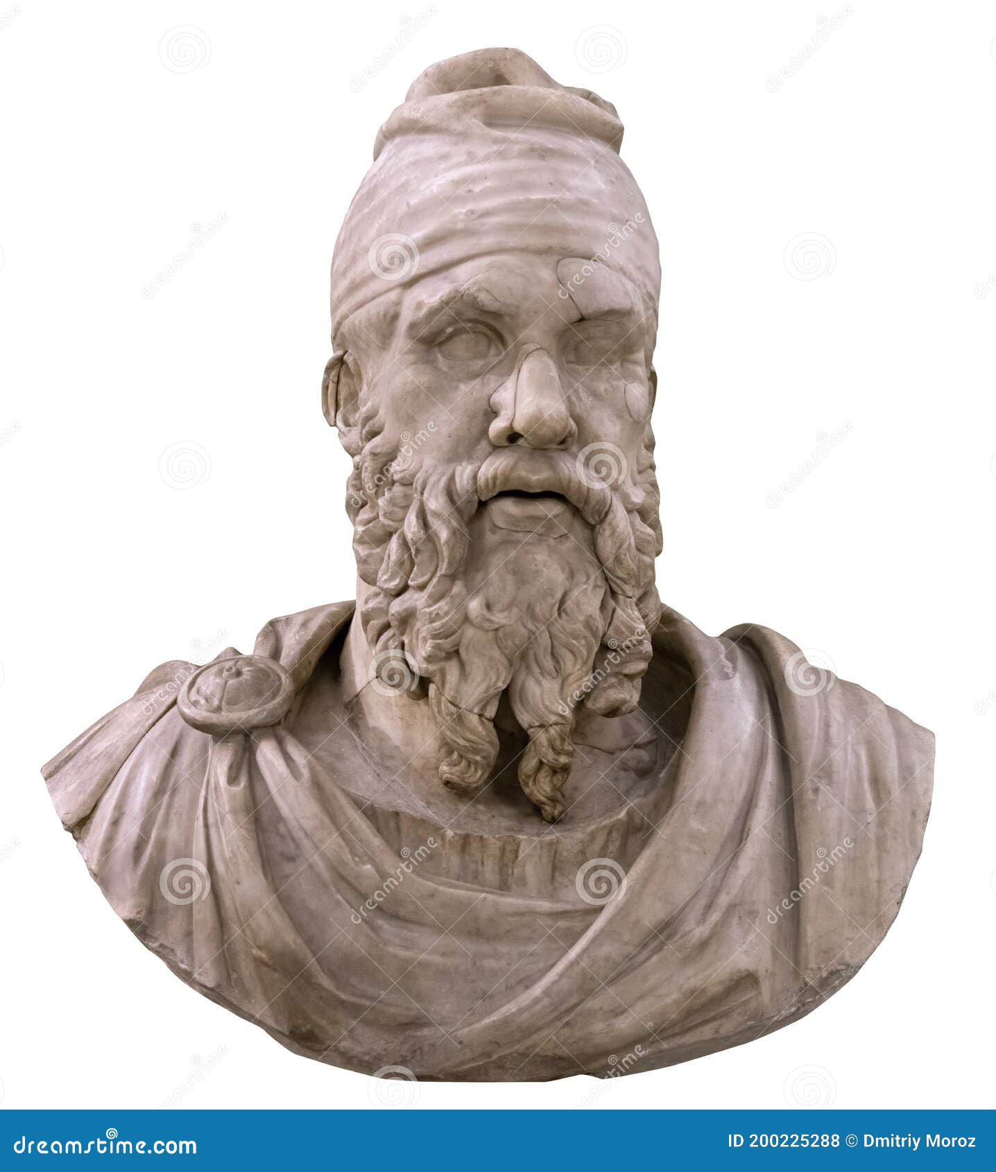 Roman Bust of a Dacian Tarabostes Editorial Stock Photo - Image of ...