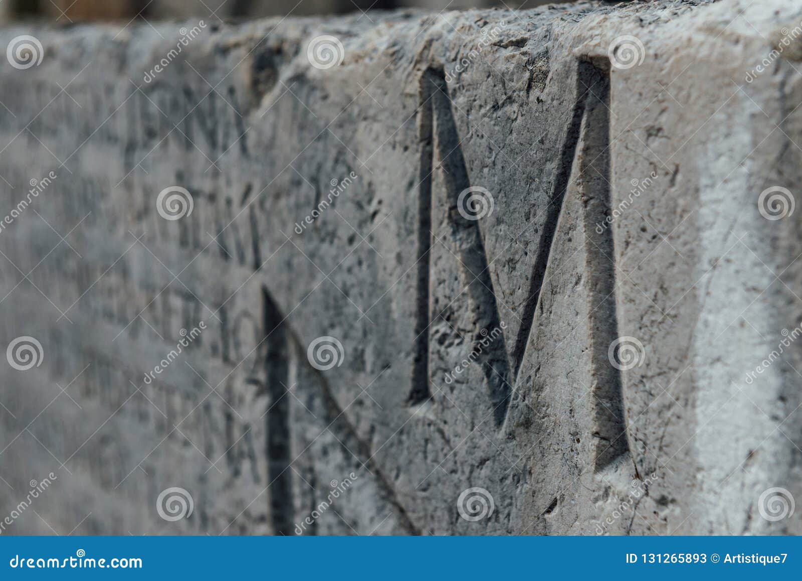 Roman Capital Letters On The Stone Royalty-Free Stock Photography ...