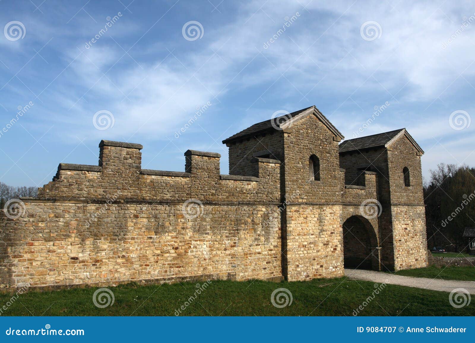 Roman Castle stock image. Image of caesar, border, augustus - 9084707