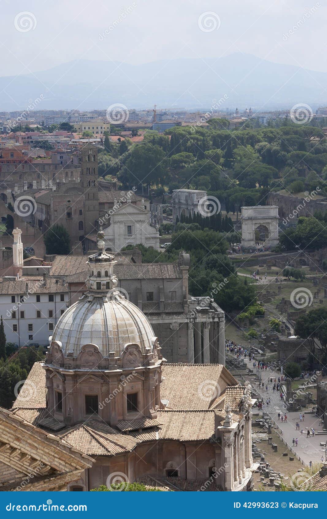 Roman Cathedral and Ruins editorial stock photo. Image of italy - 42993623