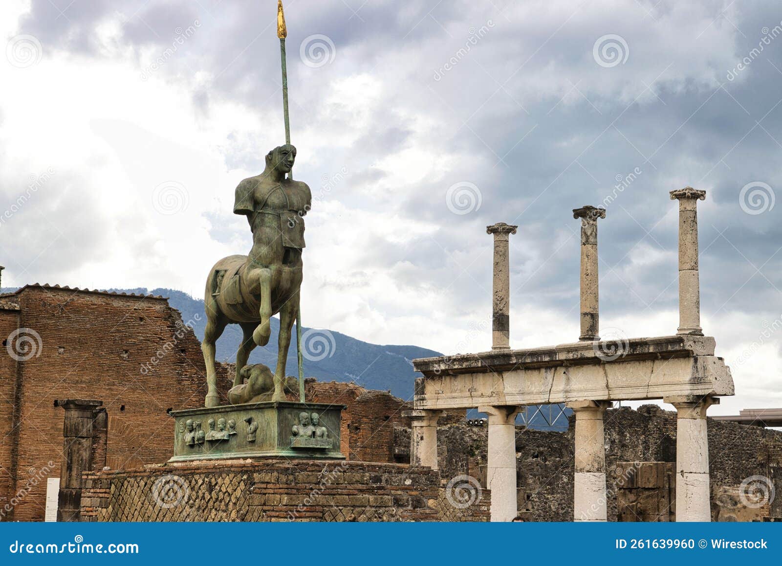 Roman Centaur Statue in Pompeii, Italy. Editorial Image - Image of ...
