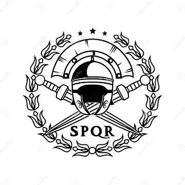 Roman Centurion Helmet Vector Illustration Stock Vector - Illustration ...