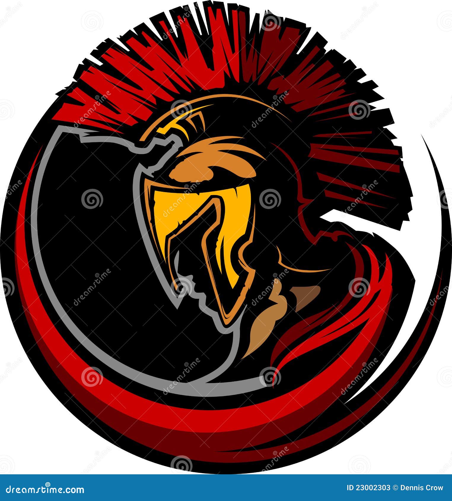 Roman Centurion Mascot Head with Helmet Stock Vector - Illustration of ...