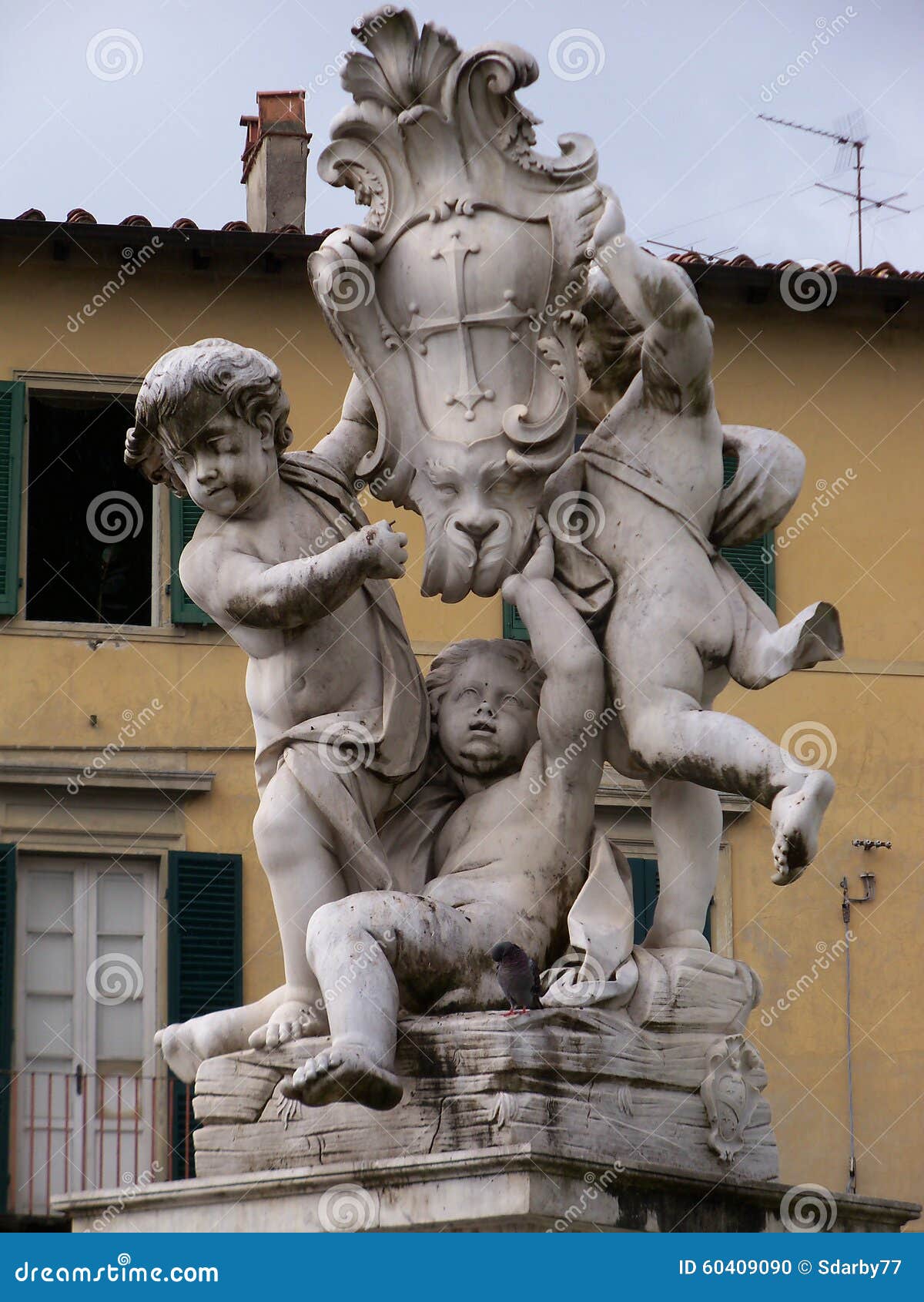Roman Cherub Statue stock photo. Image of roman, children - 60409090