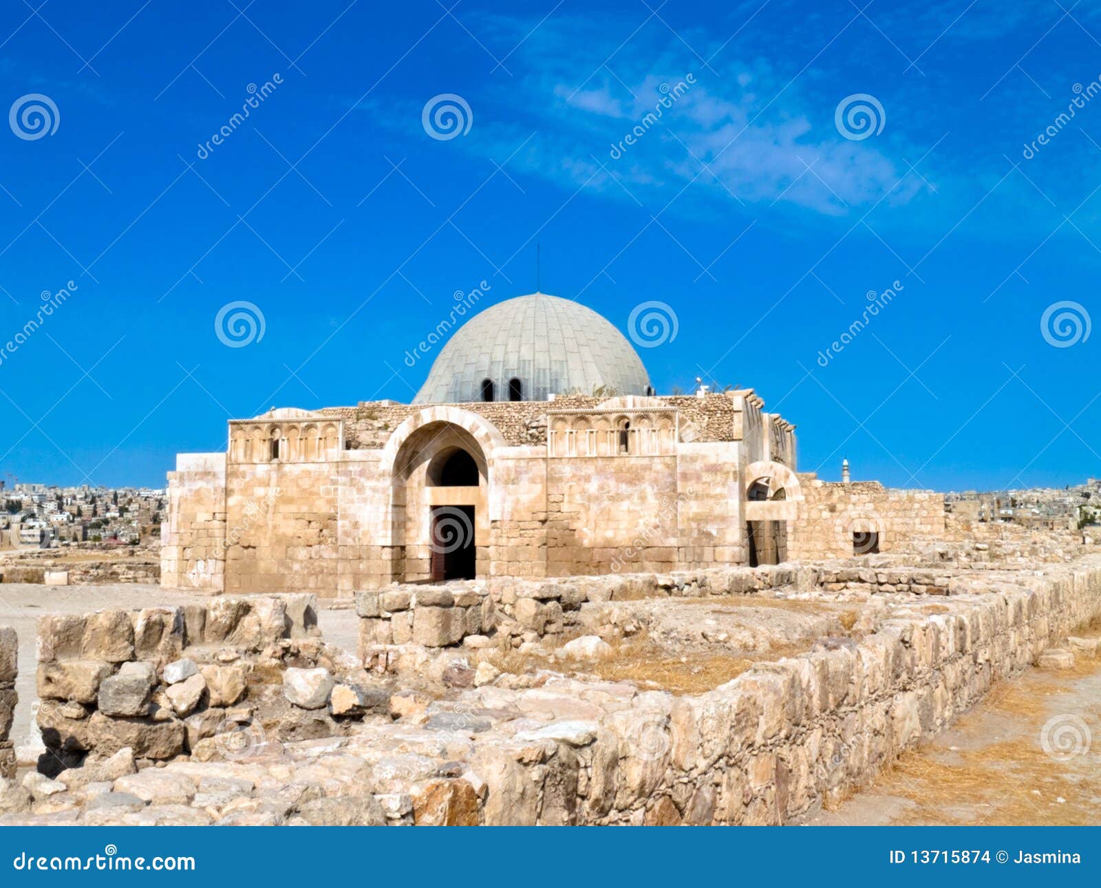 Roman Citadel in Amman, Jordan Stock Photo - Image of east ...