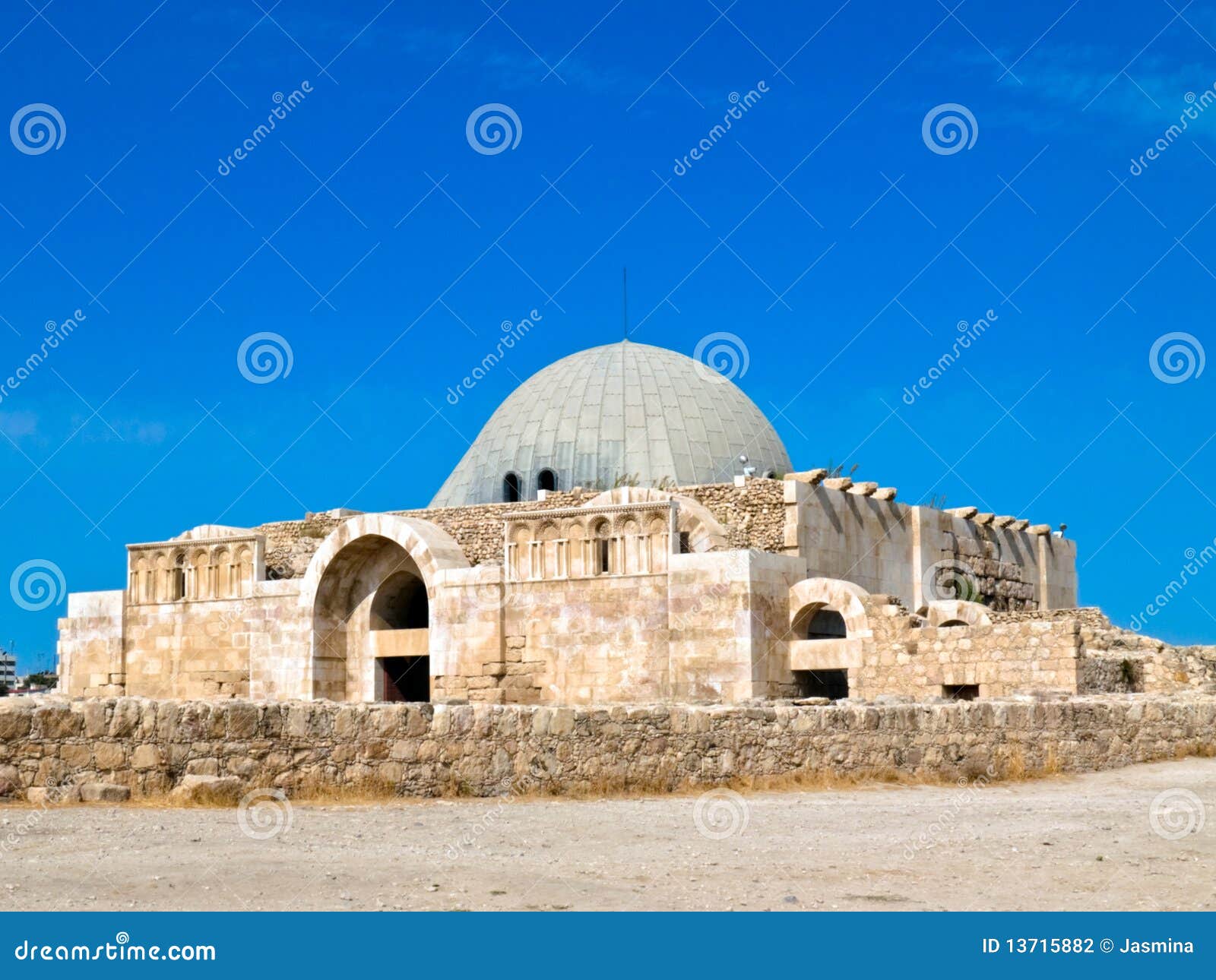 Roman Citadel in Amman, Jordan Stock Photo - Image of corinthian, amman ...