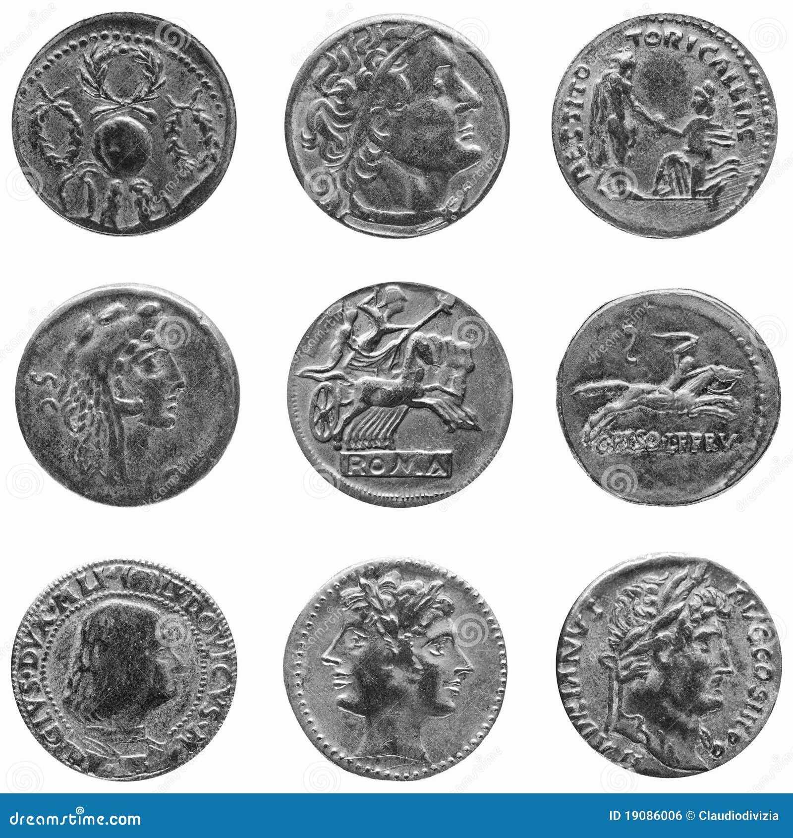 Roman coin stock photo. Image of paper, ancient, geld - 19086006