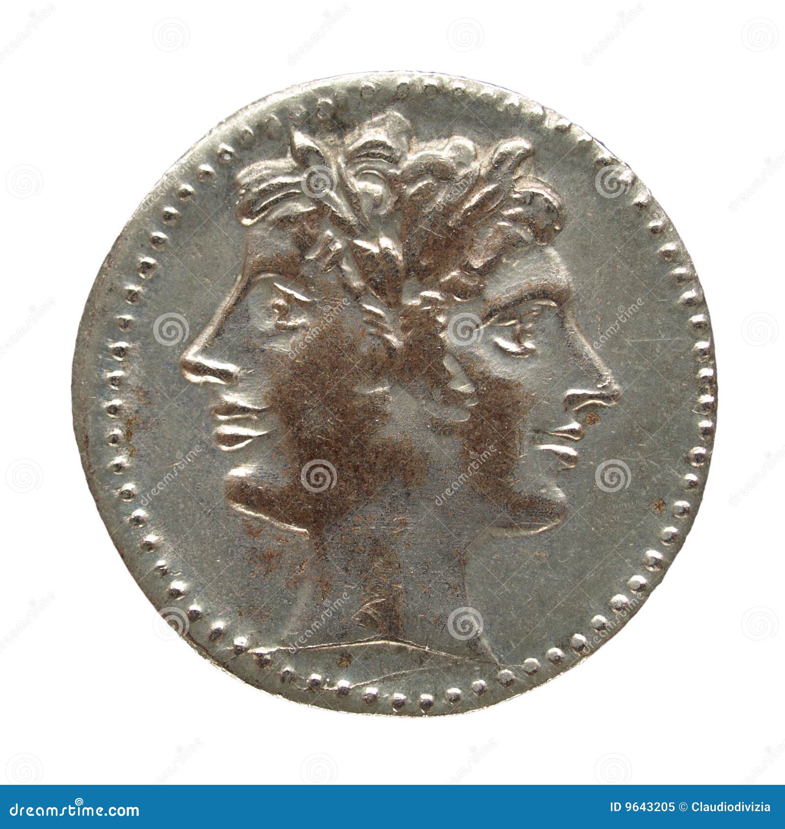 Roman As Coin Of Roman Emperor Claudius Royalty-Free Stock Image ...