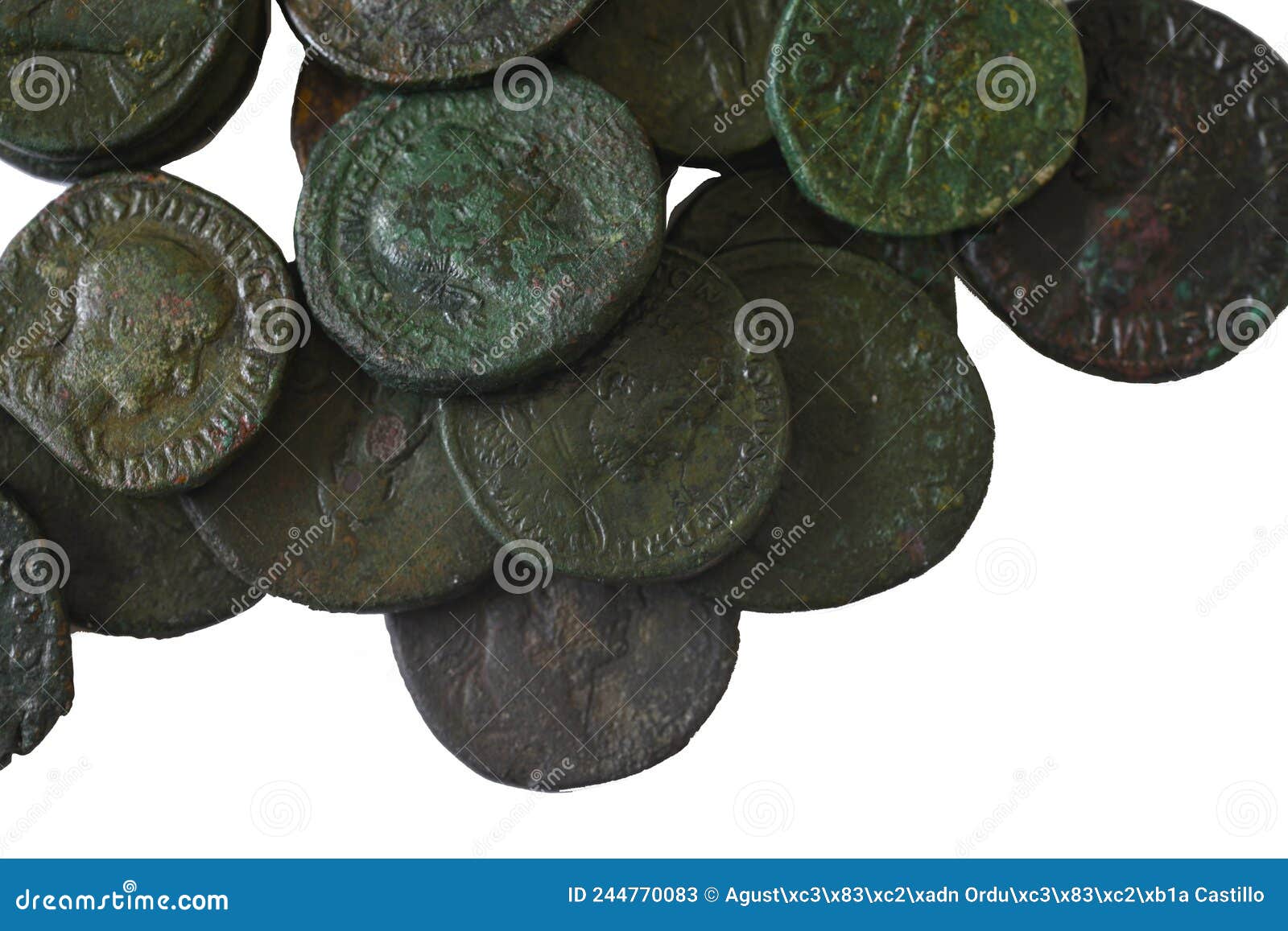 Roman Coin - Roman Sestertius of the Empire Stock Image - Image of ...