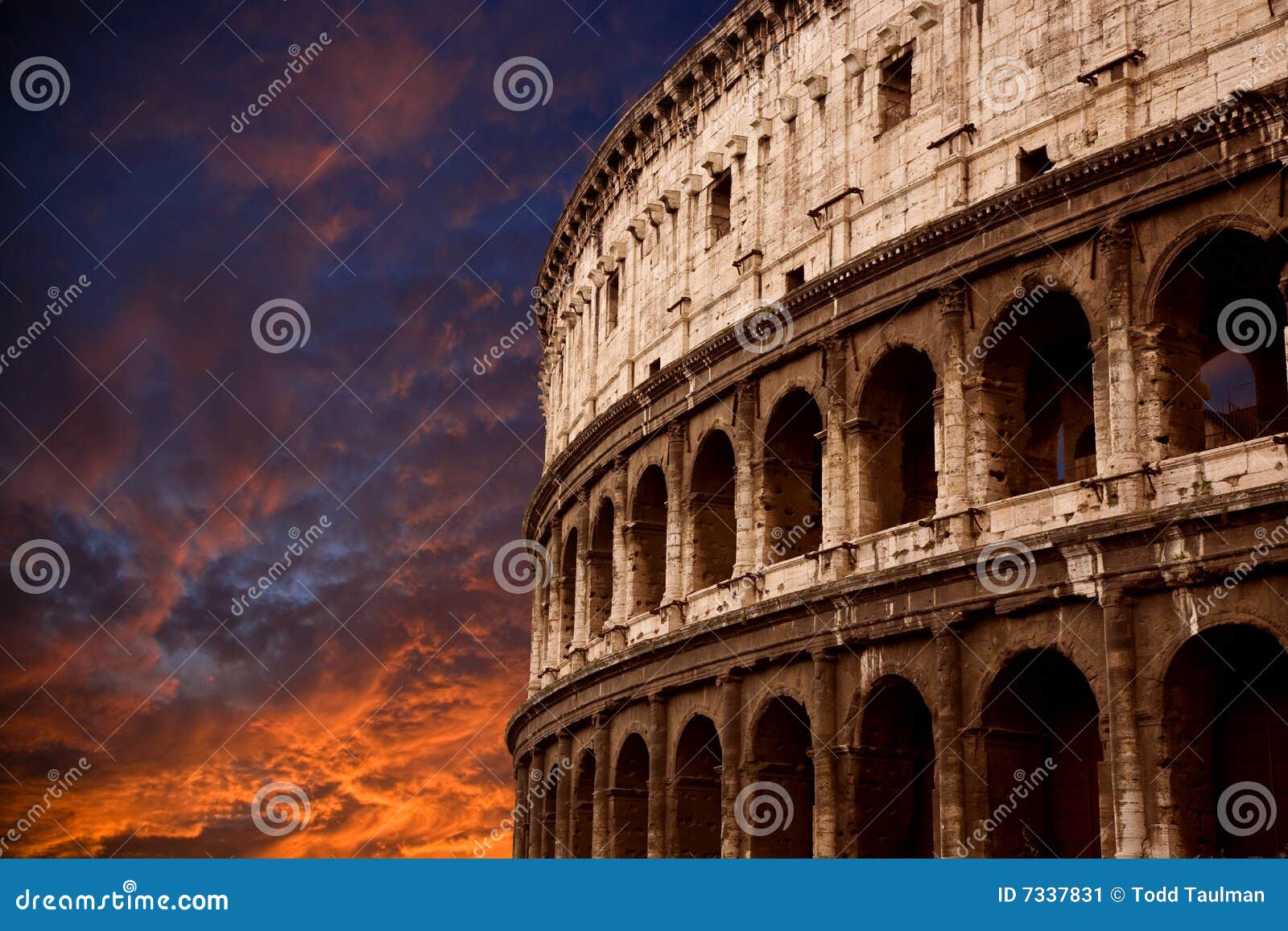 Roman Coliseum stock image. Image of building, roman, landmark - 7337831