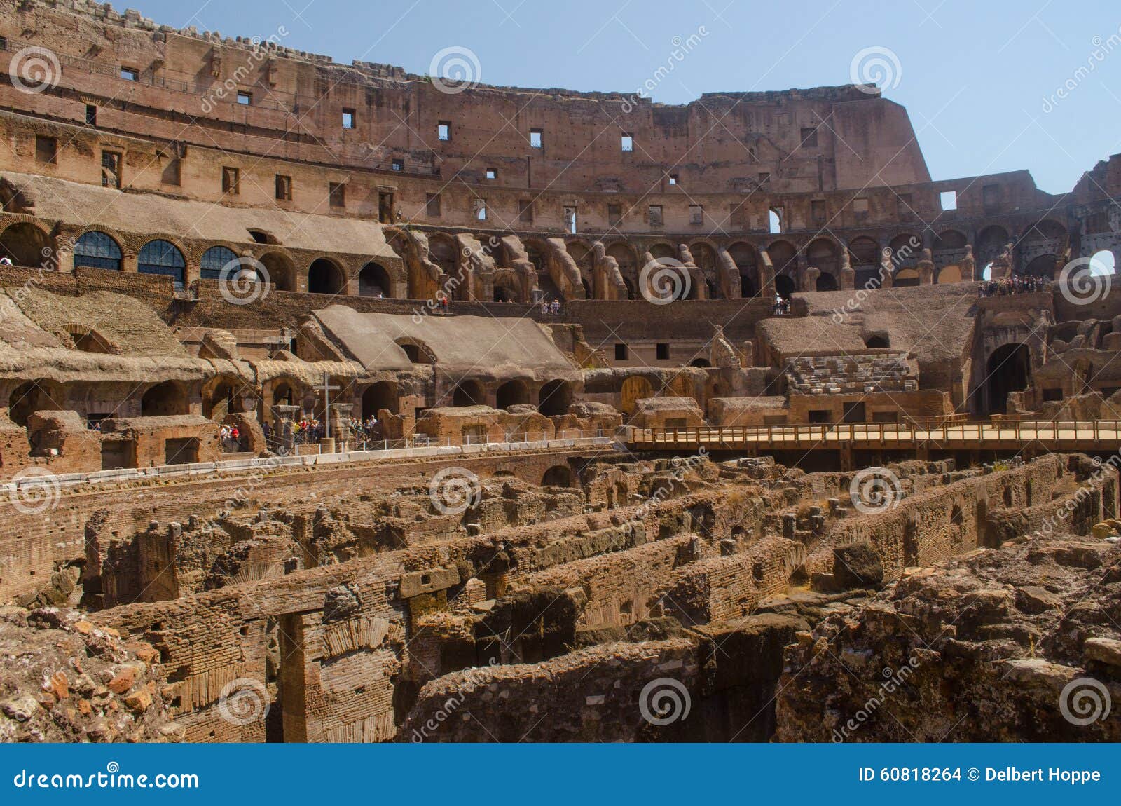 Roman Colliseum interior stock photo. Image of roman - 60818264