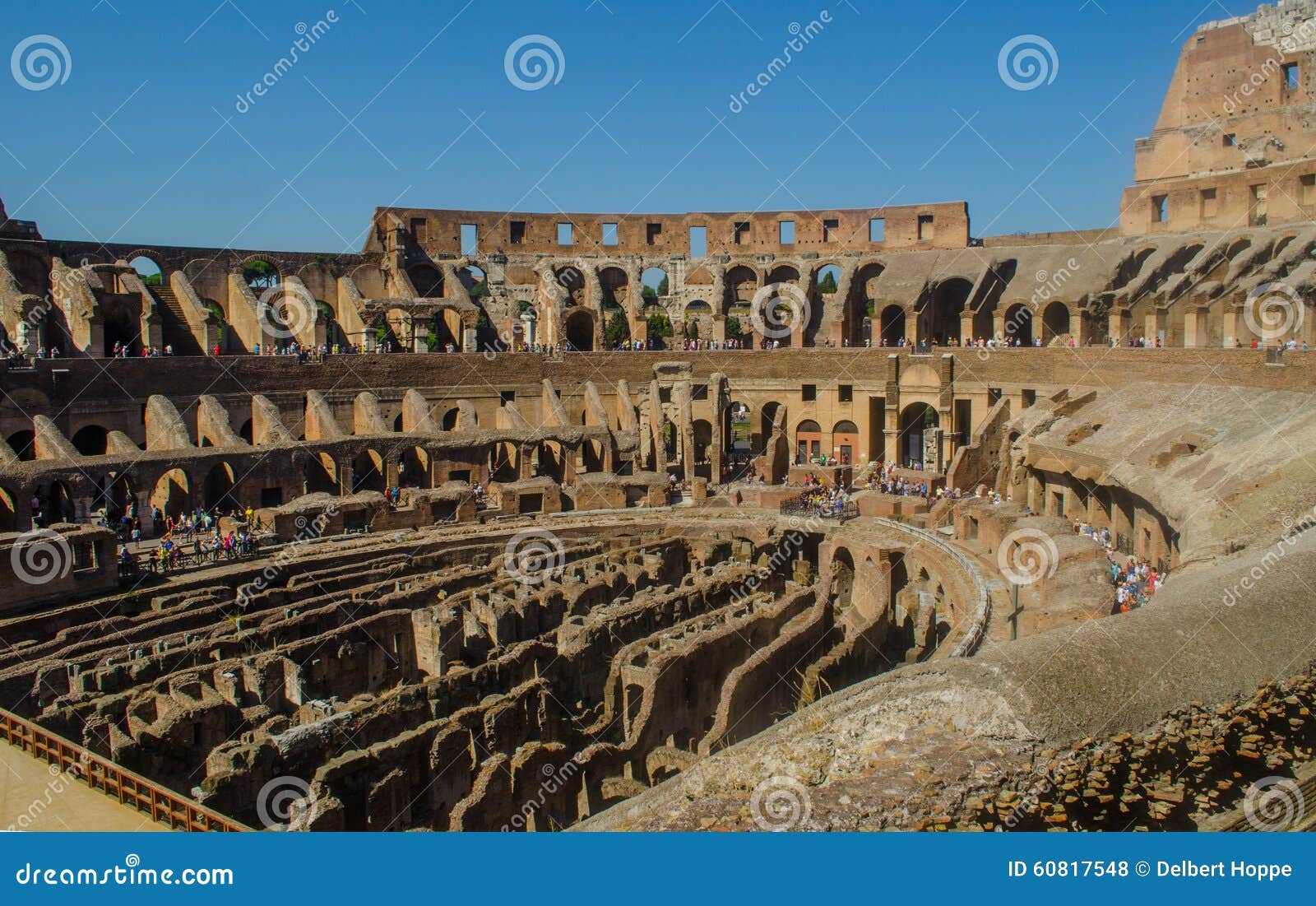 Roman Colliseum interior stock photo. Image of ancient - 60817548