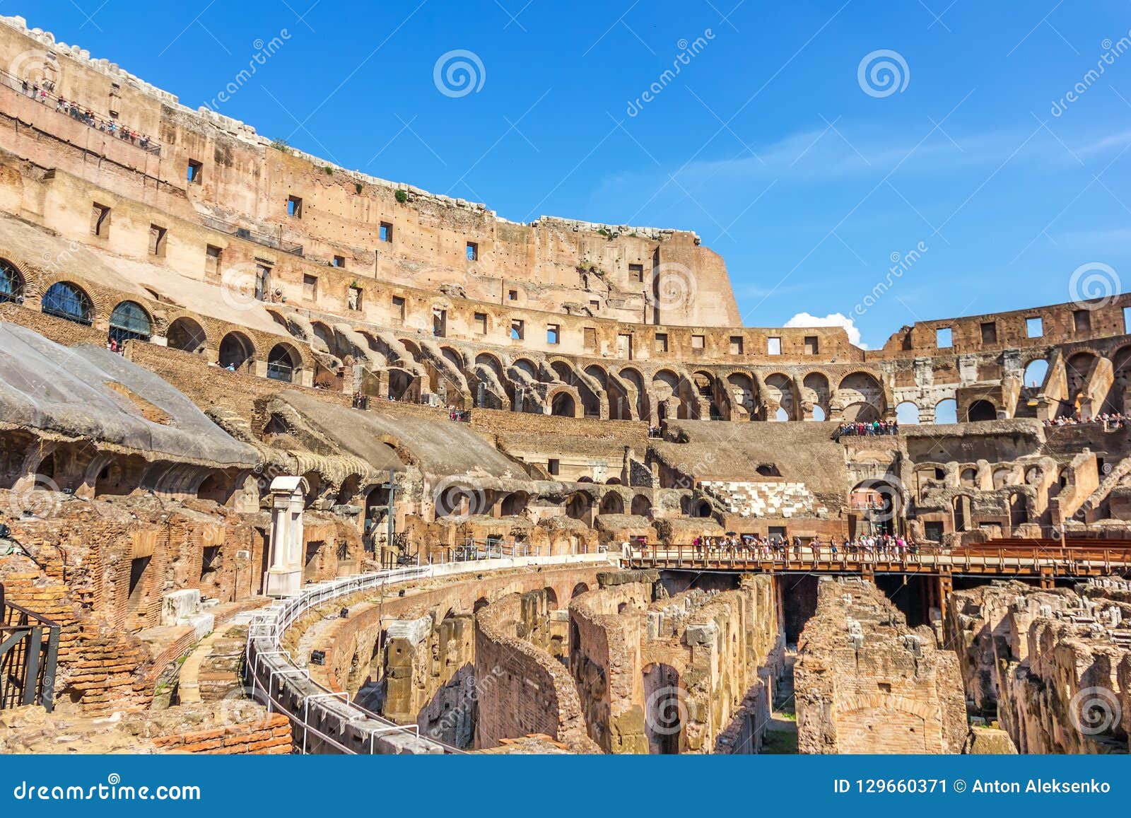 The Roman Colloseum Arena from Inside Stock Image - Image of arena ...
