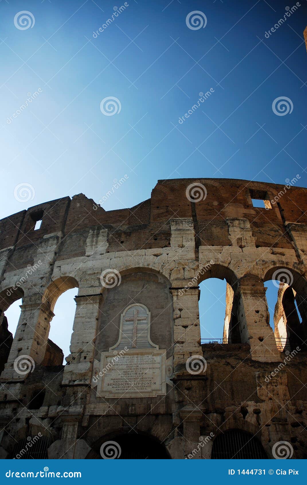 Roman Colosseum stock image. Image of outside, ruined - 1444731