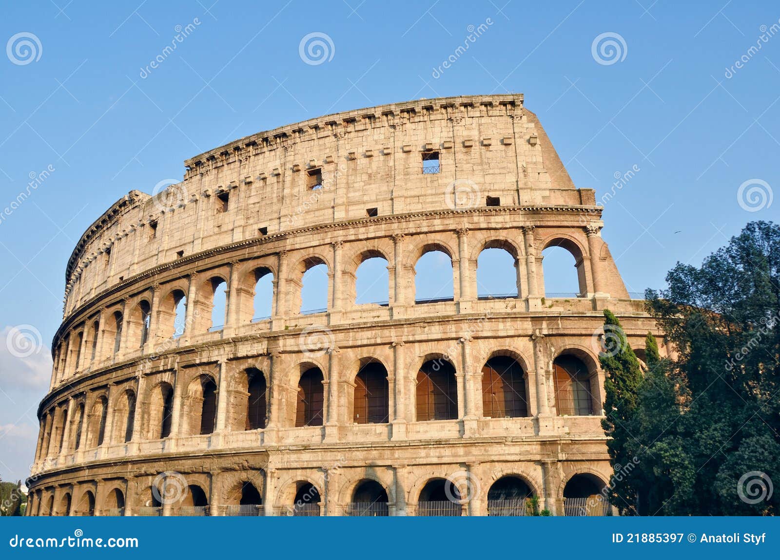 Roman Colosseum stock image. Image of huge, colossal - 21885397