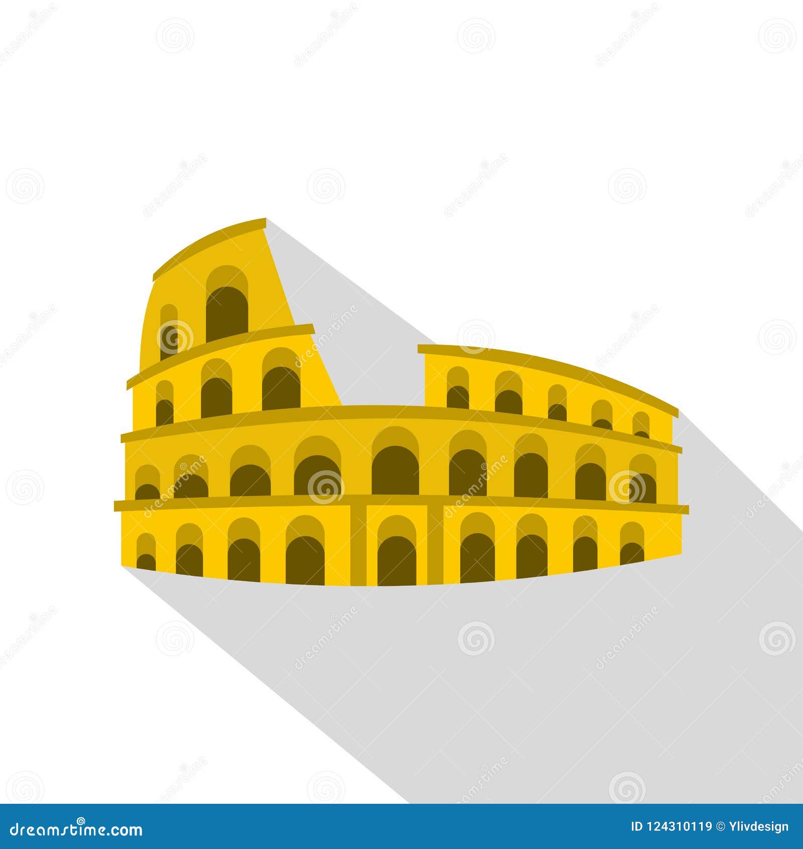 Roman Colosseum Icon, Flat Style Stock Illustration - Illustration of ... Roman Colosseum Icon, Flat Style Stock Illustration - Illustration of ...