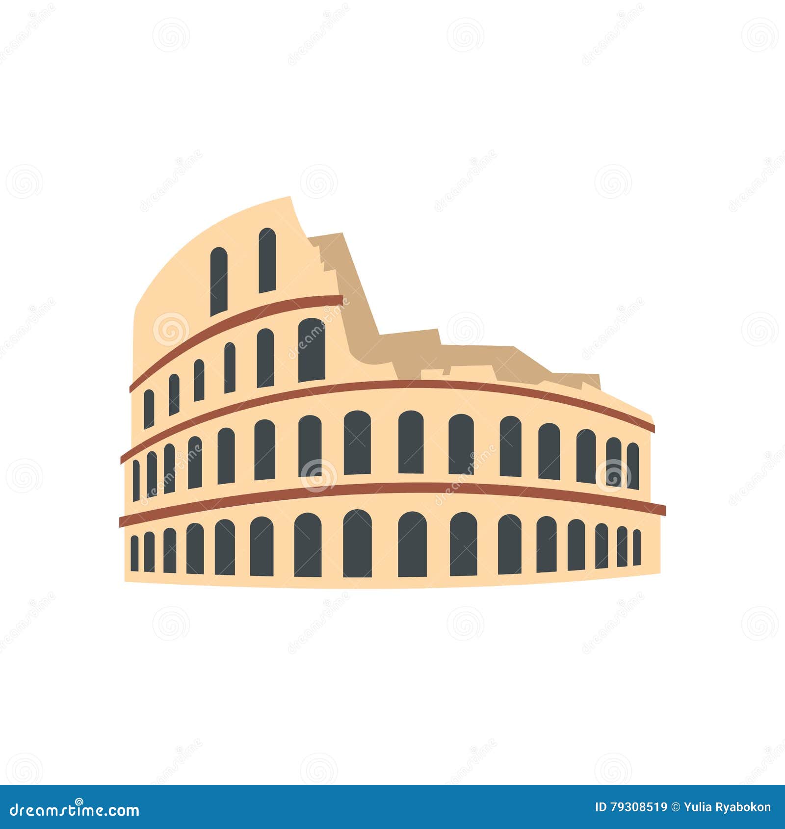 Colosseum Icon. Trendy Flat Vector Colosseum Icon On White Background ...