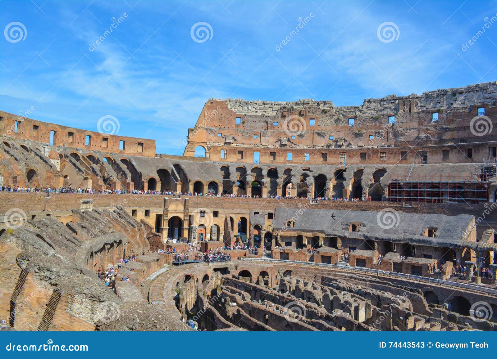Roman colosseum interior editorial stock photo. Image of europe - 74443543