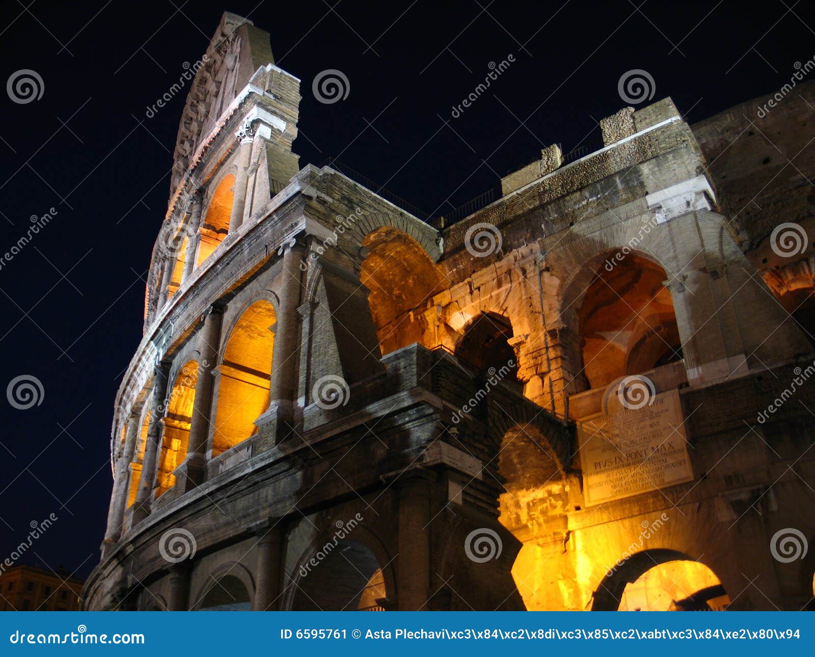 Roman Colosseum With Ancient Pillars Stock Image | CartoonDealer.com ...