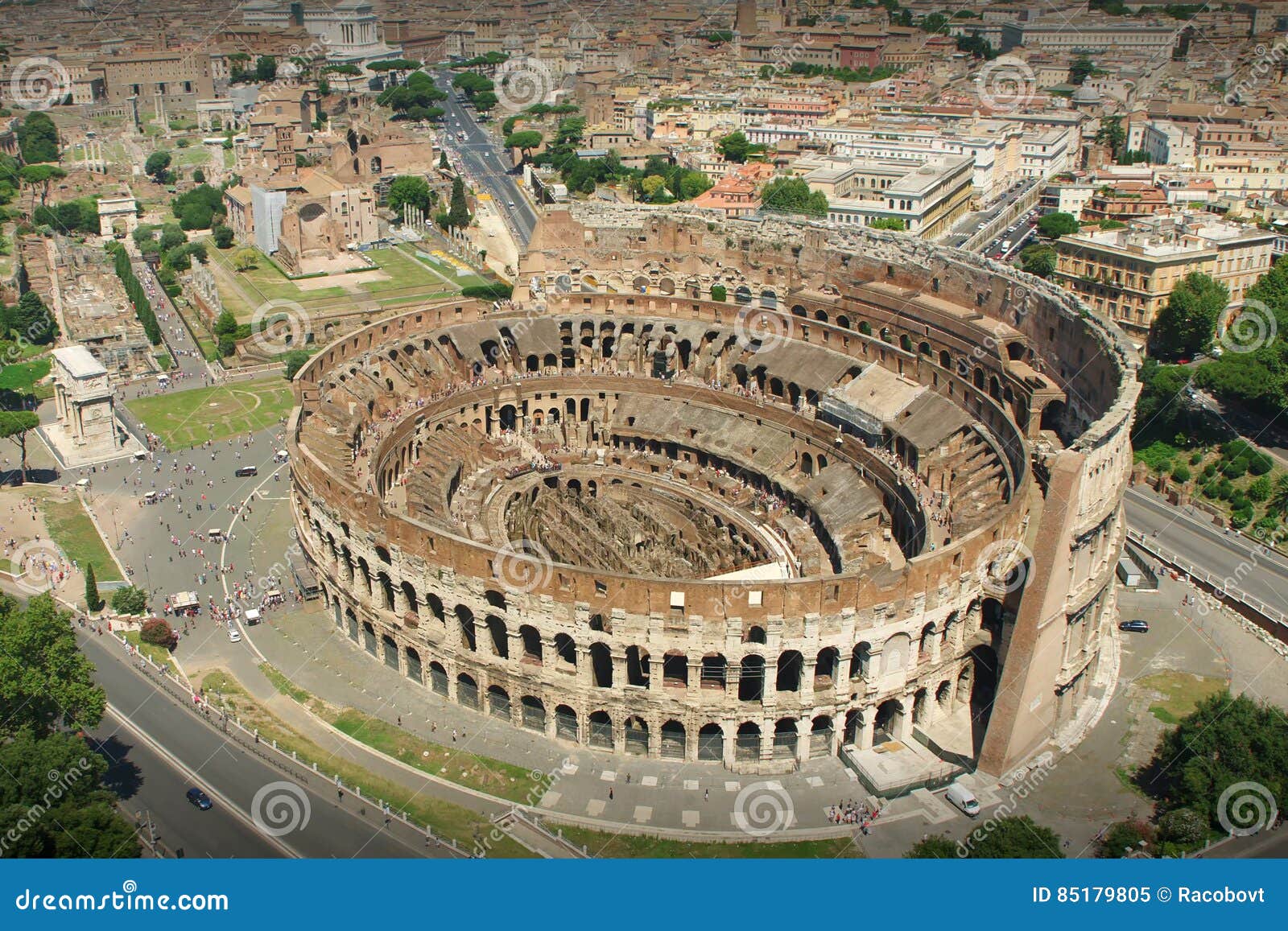 Roman Colosseum stock image. Image of roman, arena, italy - 85179805