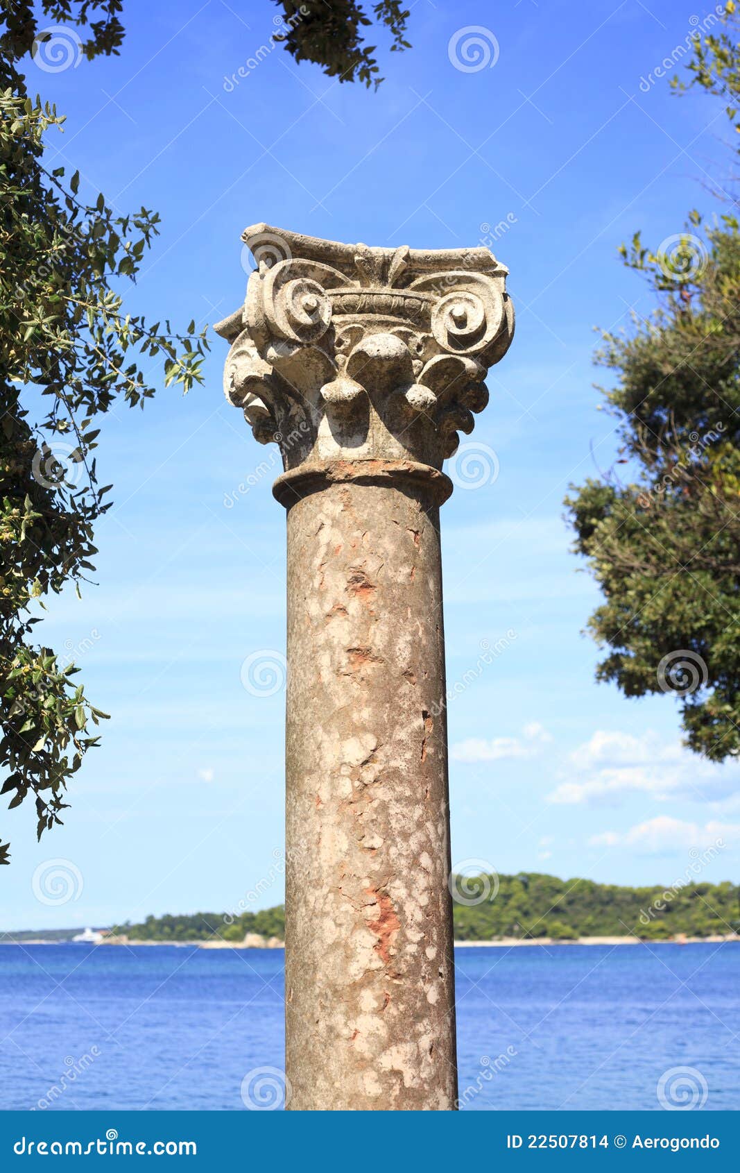 Roman column stock photo. Image of base, pylon, pedestal - 22507814