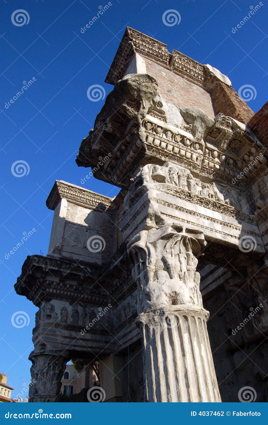Roman Column stock photo. Image of famous, italian, monument - 4037462