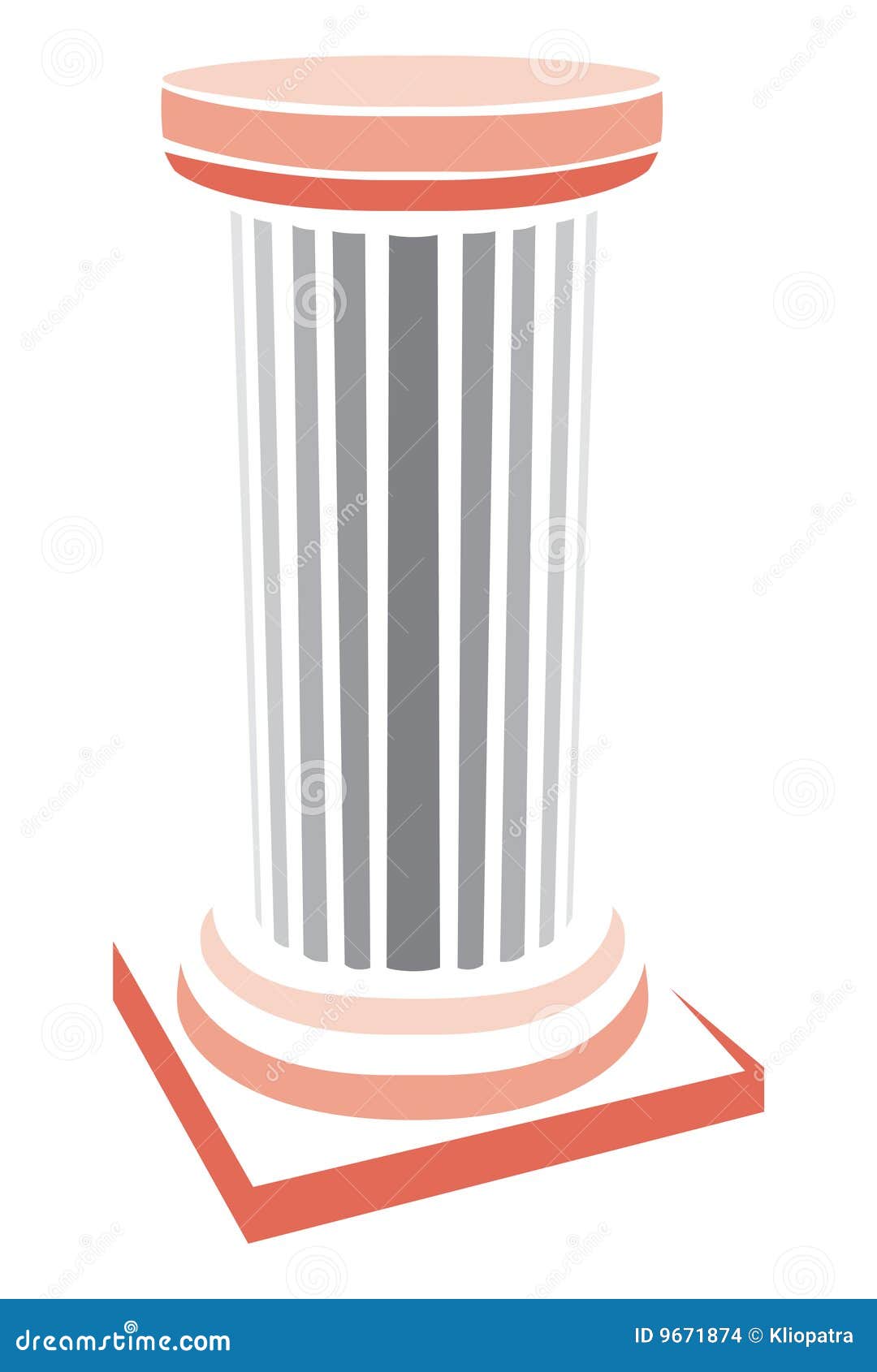 Roman Column Royalty-Free Cartoon | CartoonDealer.com #23881466