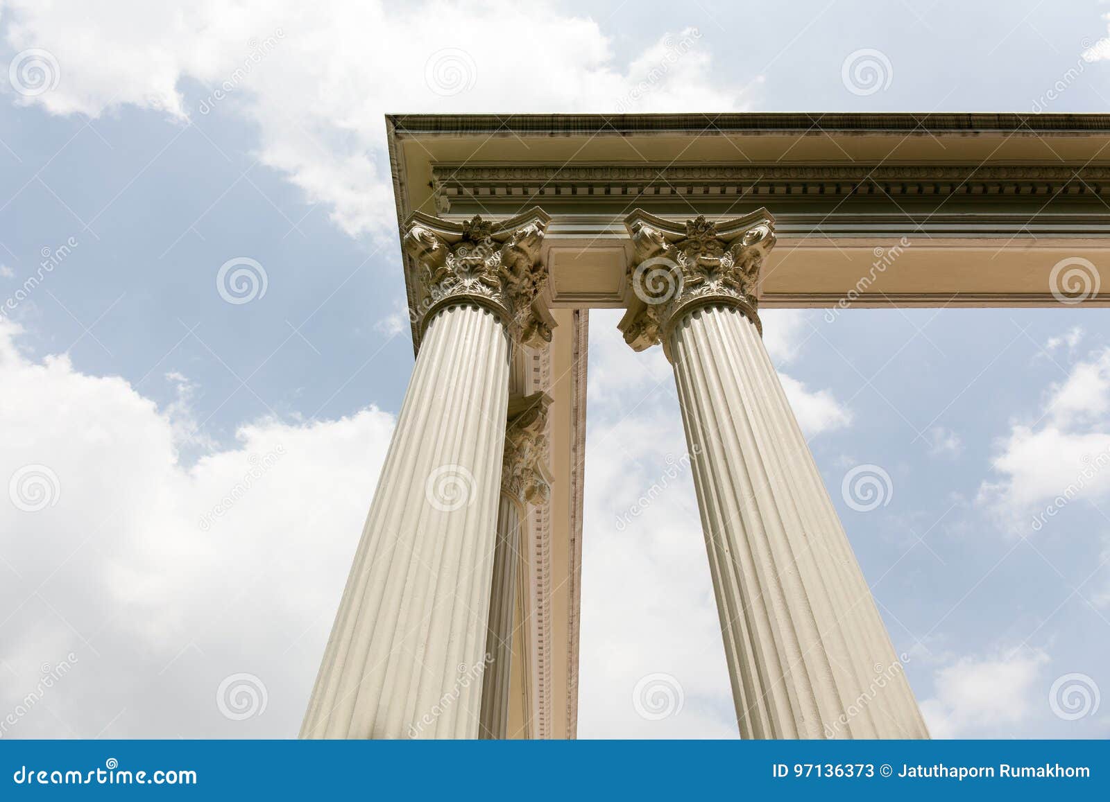 Roman column head. stock image. Image of column, history - 97136373