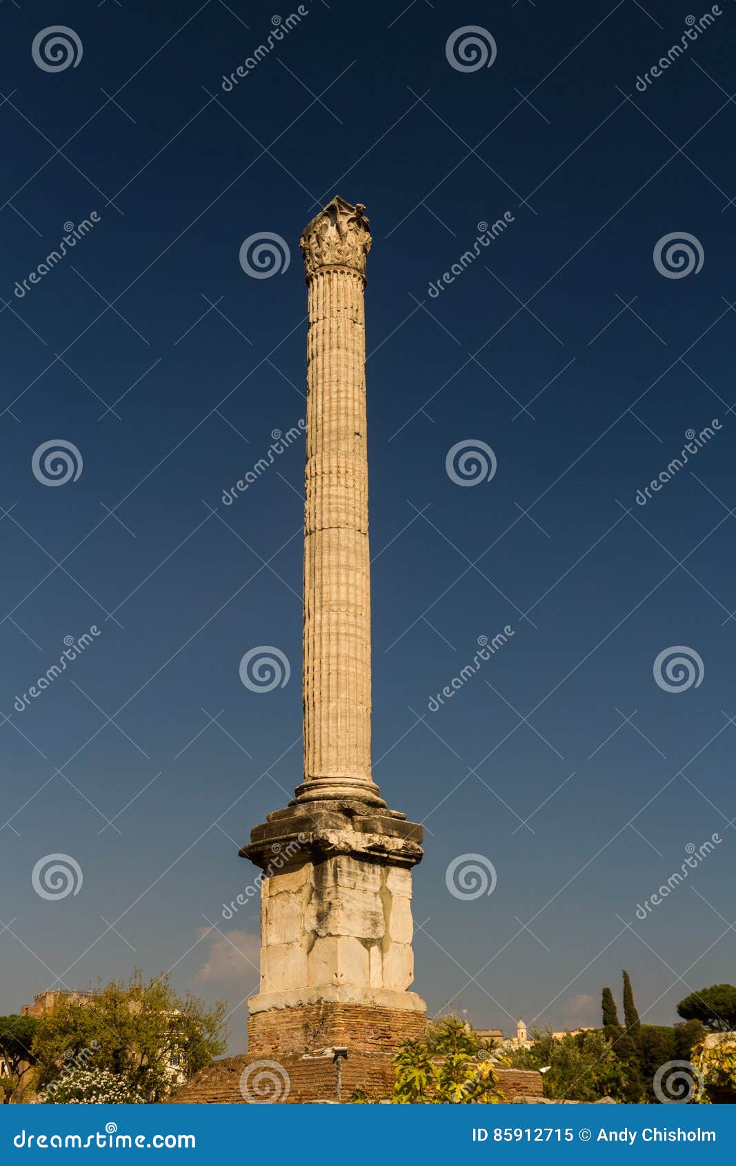 Roman Column stock image. Image of marble, culture, architectural ...