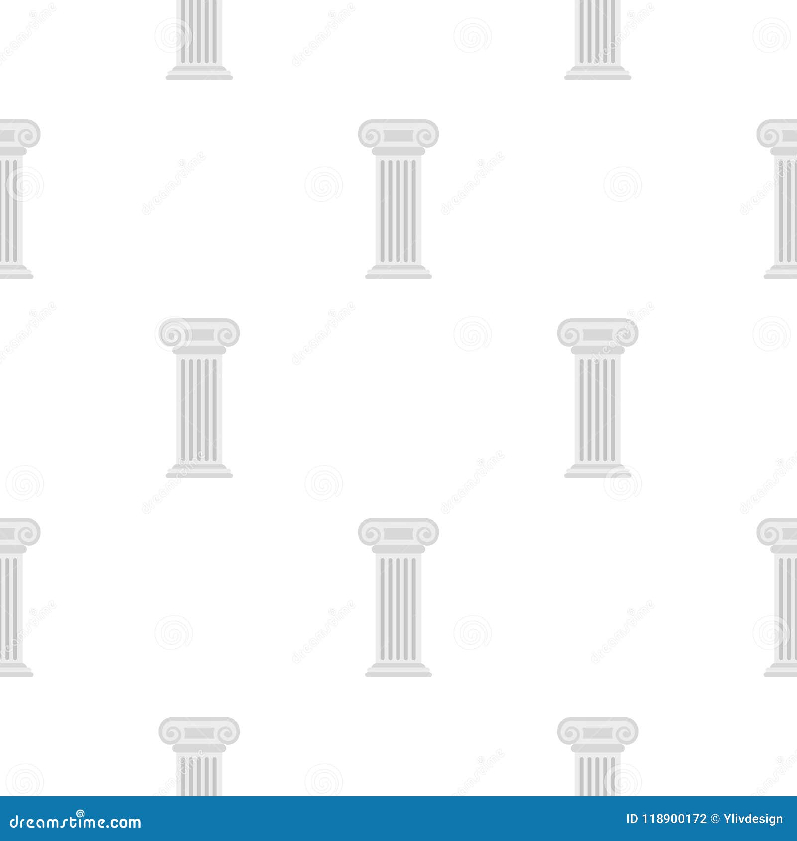 Roman column pattern flat stock vector. Illustration of geometric ...