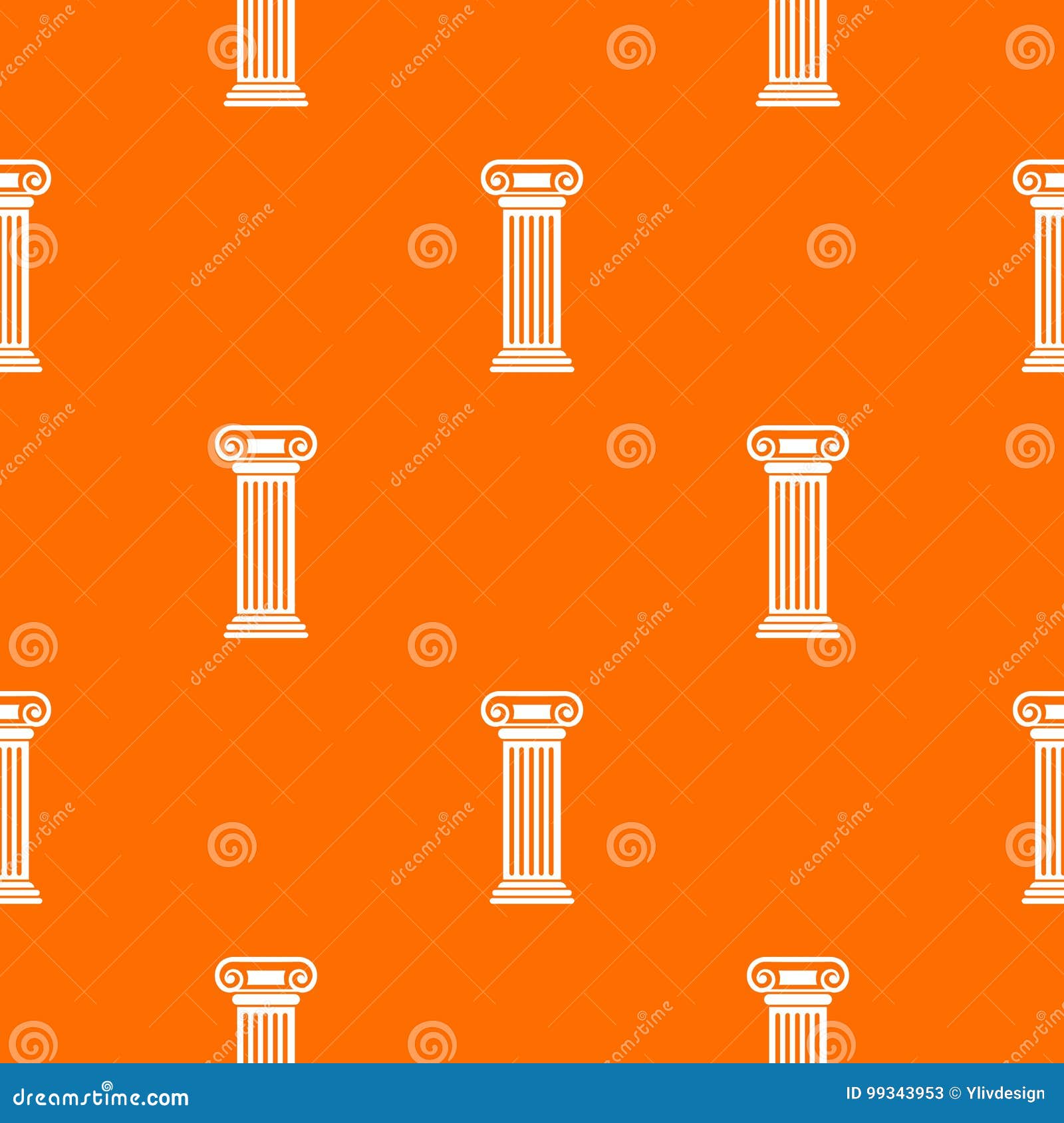 Roman Column Pattern Seamless Stock Vector - Illustration of culture ...