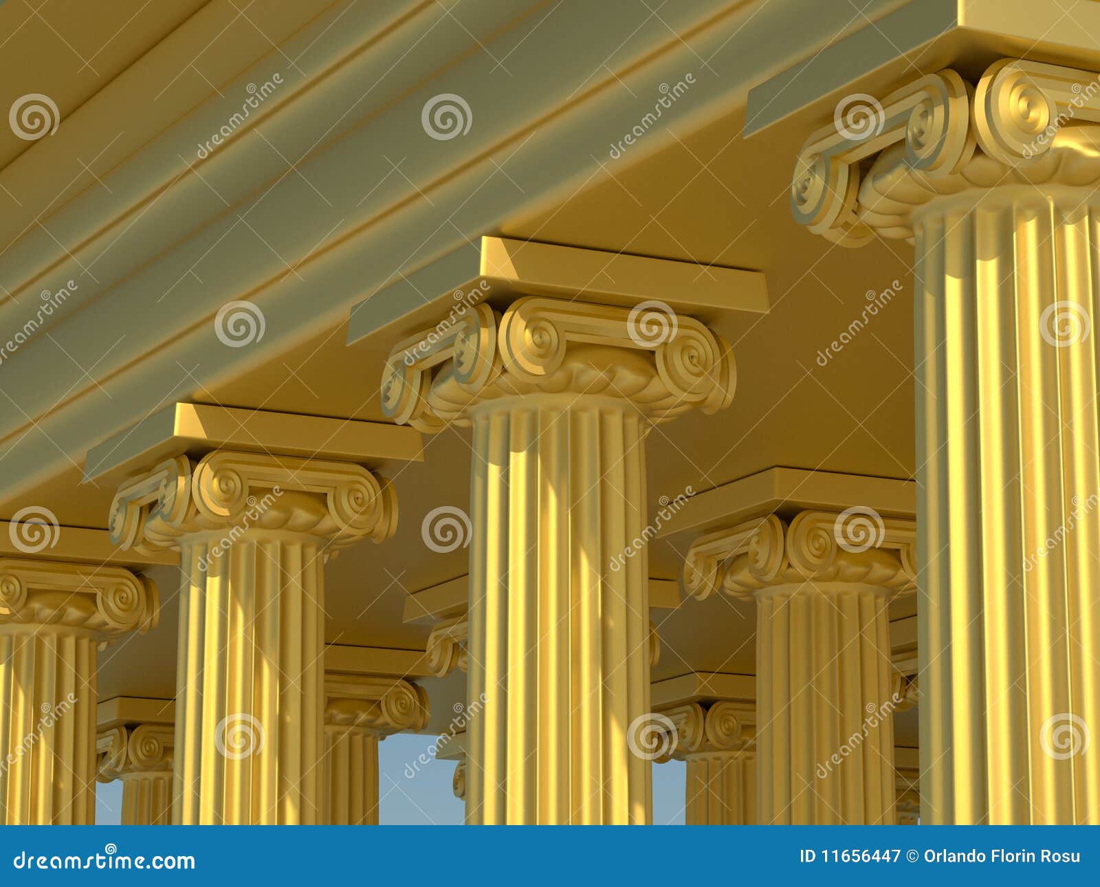 Roman columns stock illustration. Illustration of college - 11656447