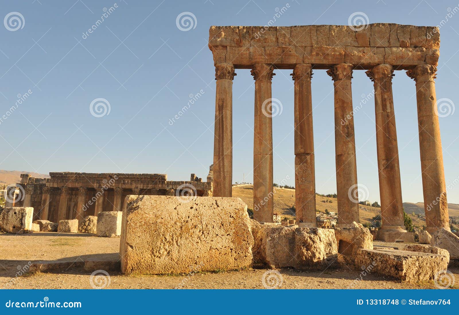 Roman columns stock photo. Image of east, outside, culture - 13318748