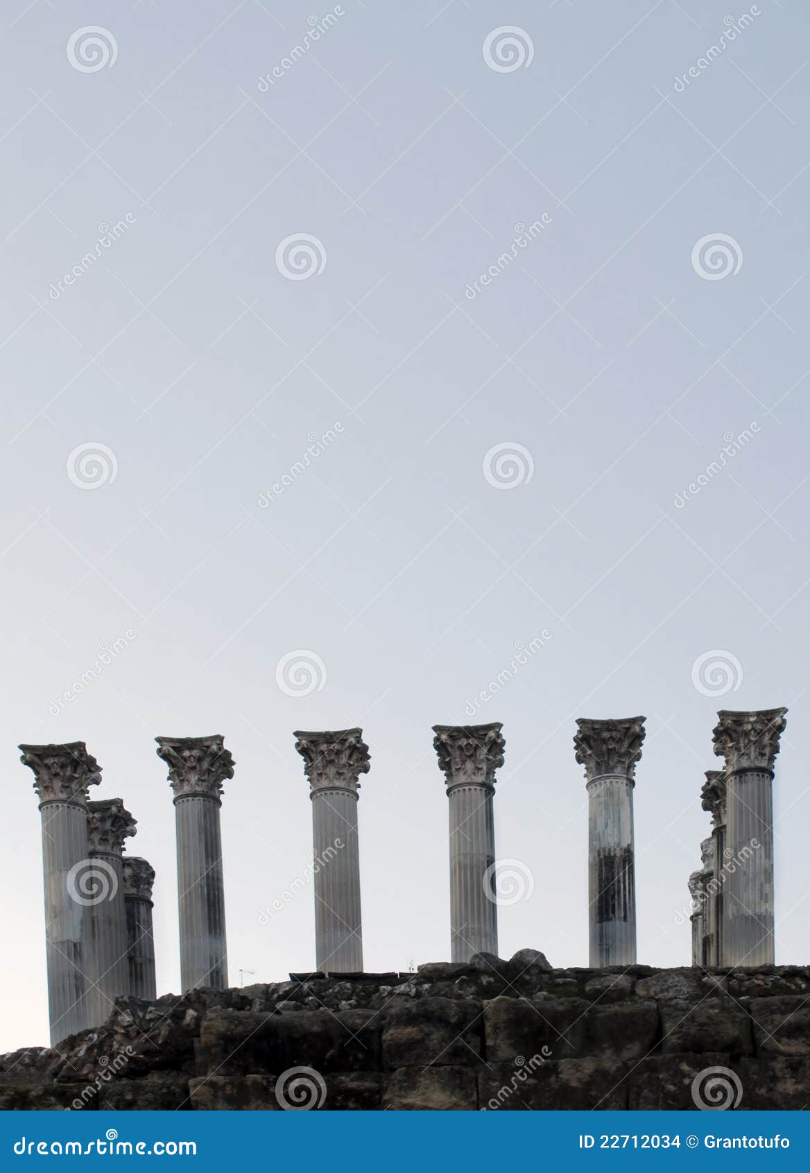 Roman Columns stock photo. Image of historic, stone, sunny - 22712034