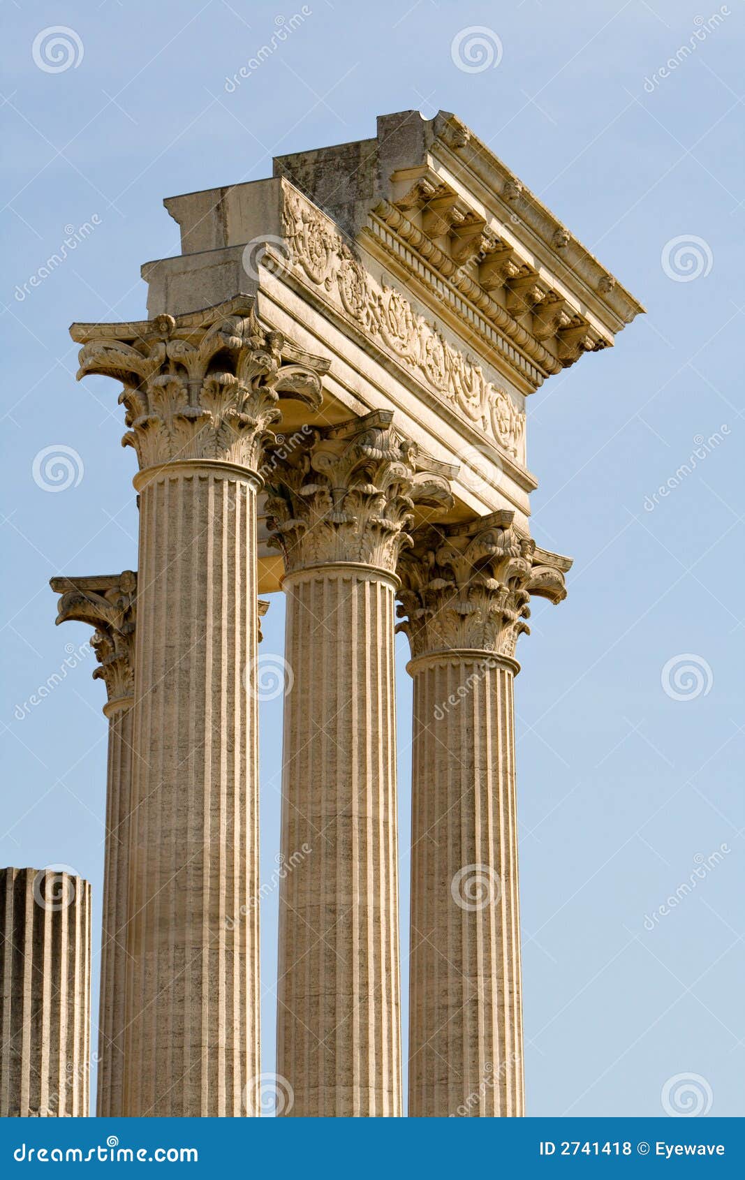 Roman columns stock photo. Image of marble, rome, ornaments - 2741418
