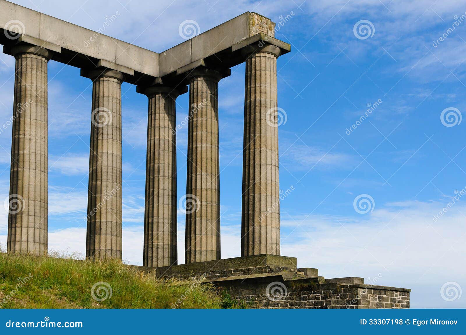Roman Columns Against the Sky Stock Photo - Image of concepts, stone ...