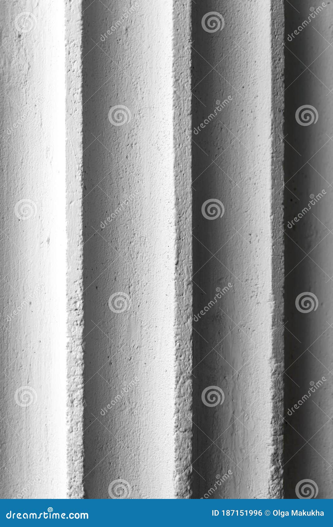 Roman Columns of the Building are Gray, Gray Gradient, Perspective ...