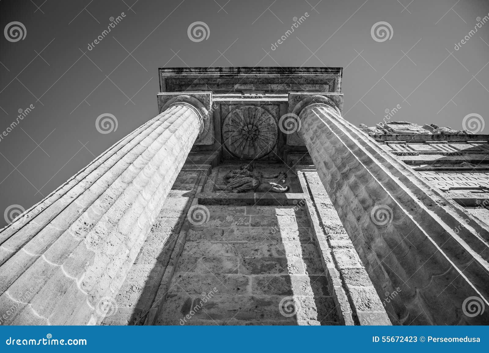 Roman columns stock image. Image of column, italy, classic - 55672423