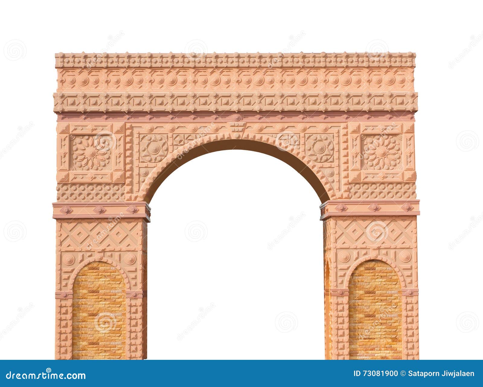 Roman Columns Gate Isolated Stock Photo - Image of garden, greek: 73081900