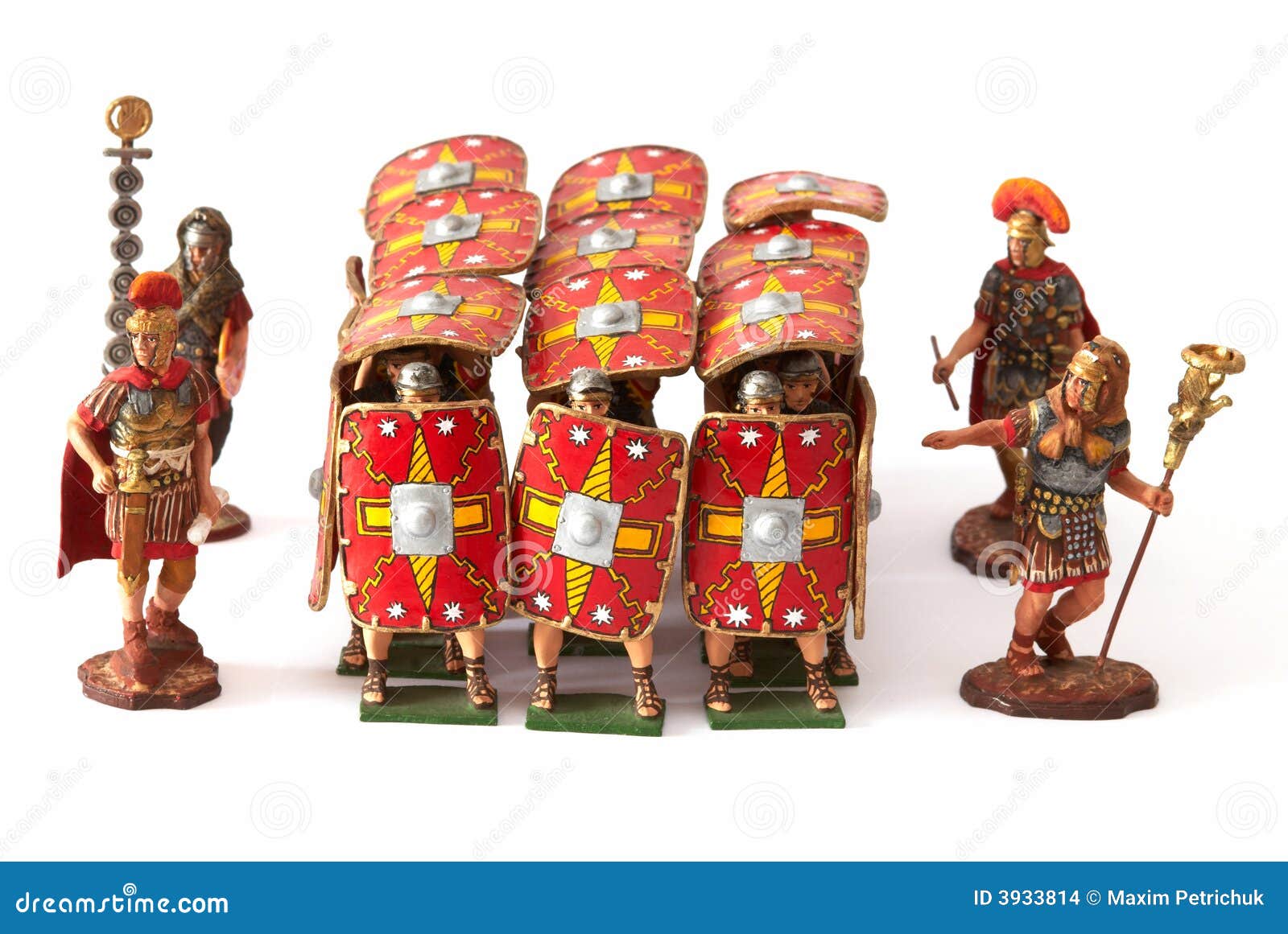 Roman combat phalanx toys stock photo. Image of culture - 3933814