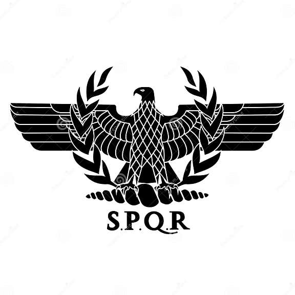 Roman Eagle Logo Vector Illustration Stock Vector - Illustration of ...