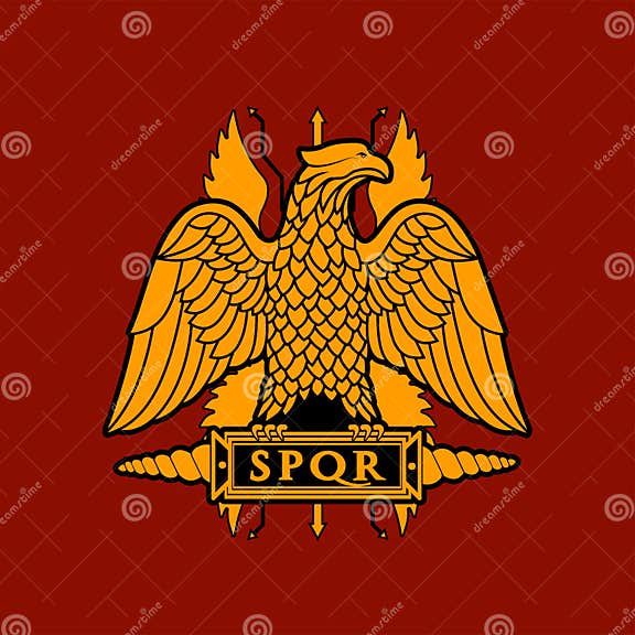 Roman Eagle Symbol Vector Illustration Stock Illustration - Illustration of shows, background ...