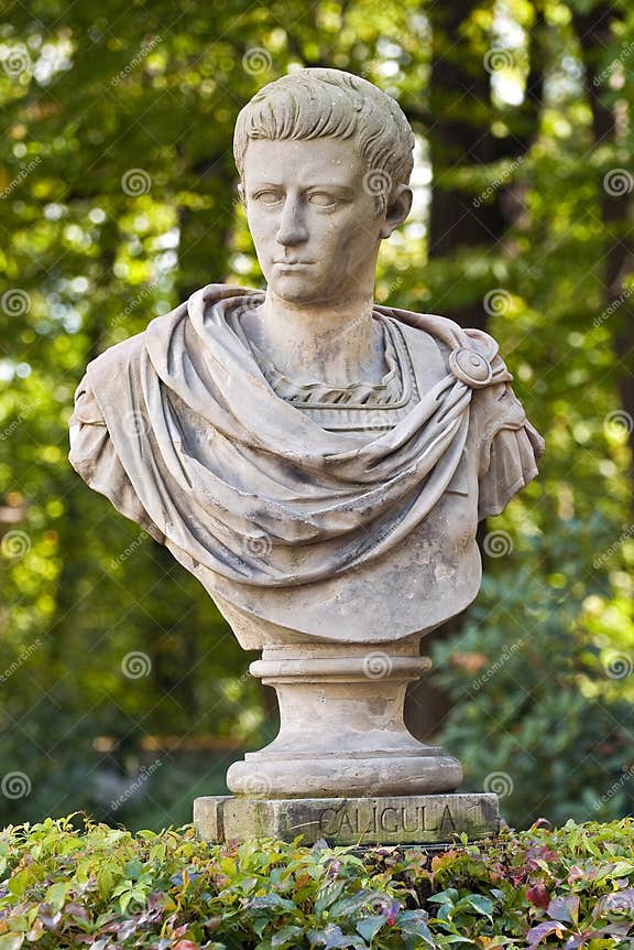 Roman emperor Caligula. editorial stock image. Image of statue - 18258989