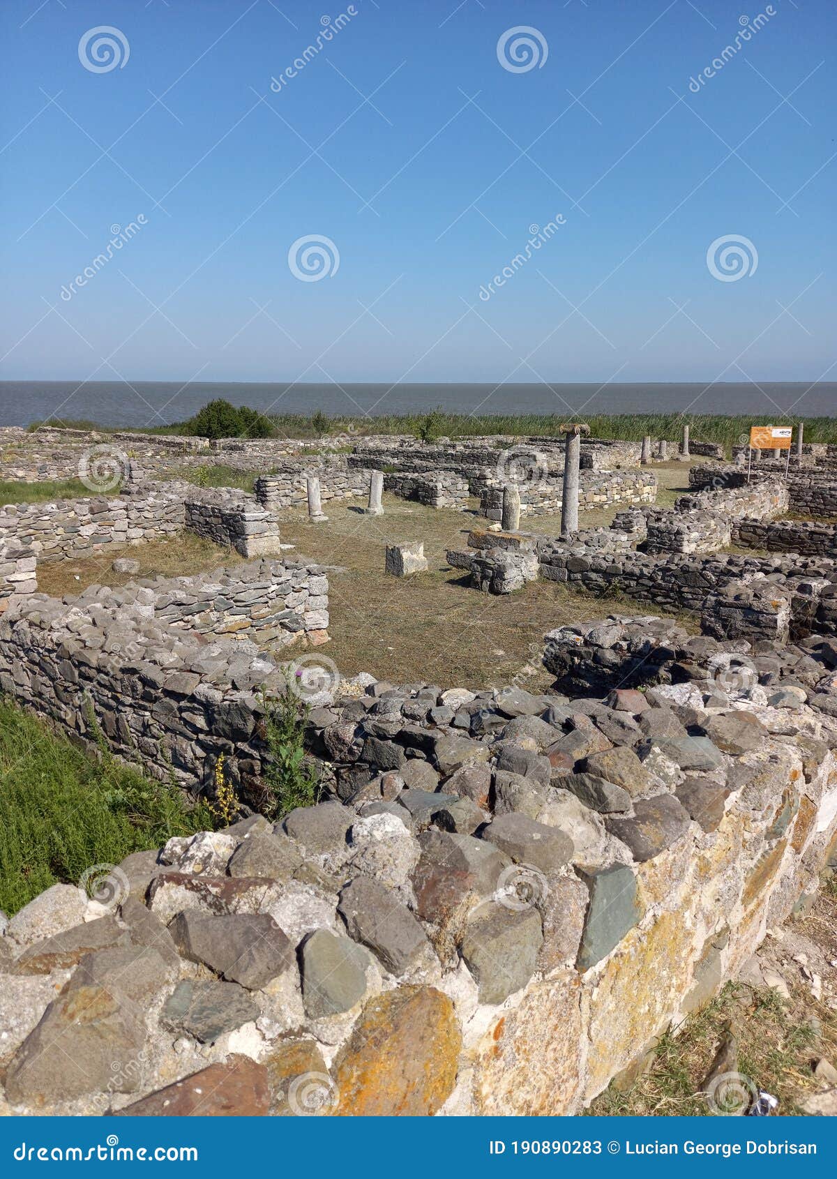 Roman Empire Ruins Histria Constanta Romania Stock Image - Image of ...