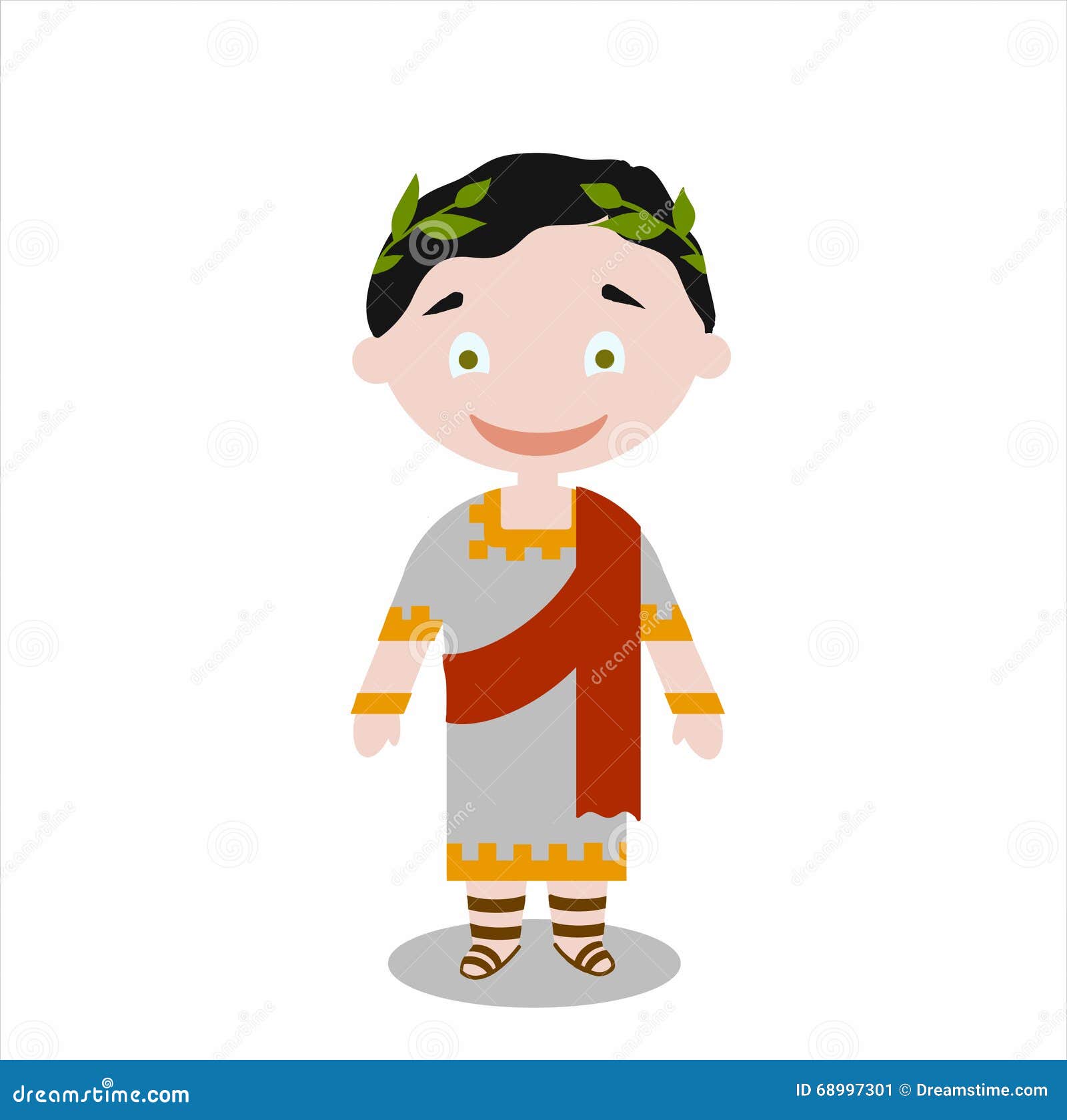 Roman empire senator stock vector. Illustration of vector - 68997301