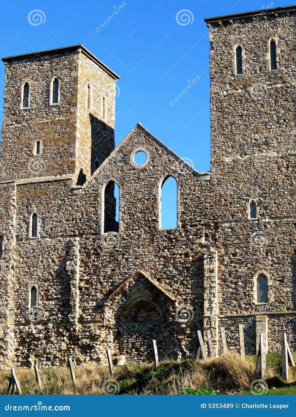 Roman Fort And Medieval Towers, England Stock Photo | CartoonDealer.com ...