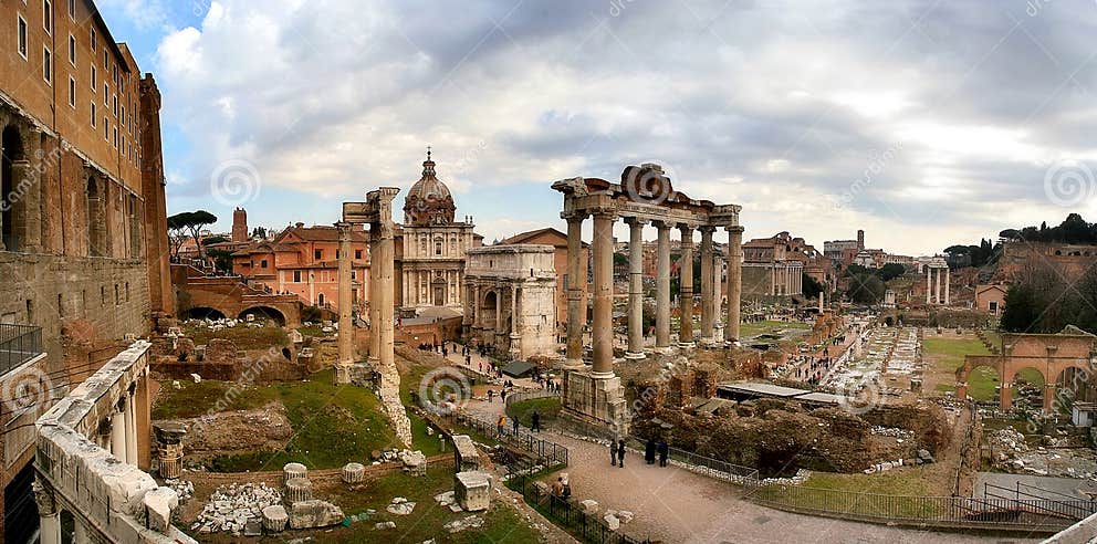 Roman Forum. stock image. Image of panoramic, history - 1426041