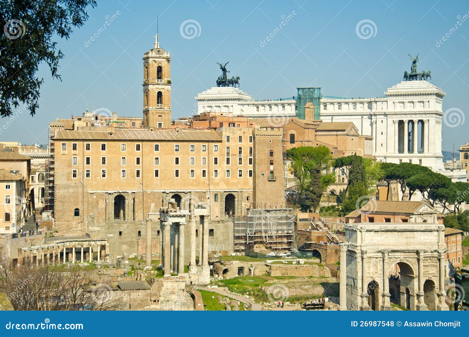 Roman Forum stock photo. Image of column, arch, roman - 26987548